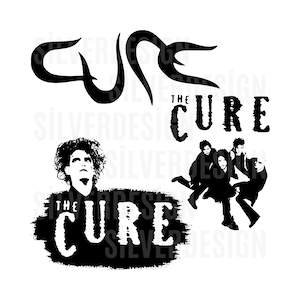 The Cure Svg Clipart Bundle, Rock Bands Svg, Music Svg, Robert Smith ...