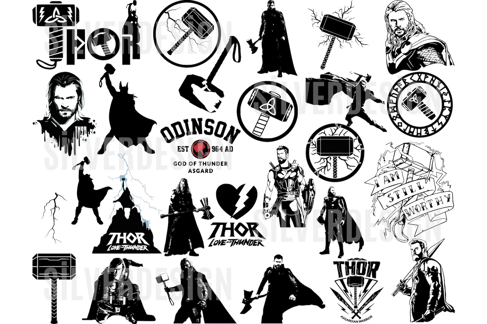 Thor SVG Bundle, Ragnarok, Cut File for Cricut, Digital Download ...
