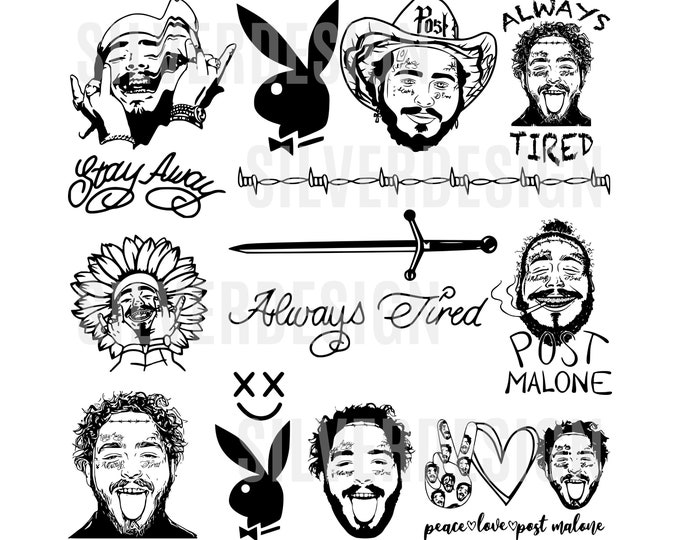Post Malone SVG Png Dxf Eps Vector File, Post Malone Svg,post Malone ...