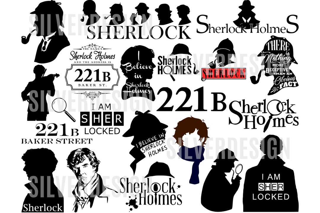 Sherlock Holmes SVG Bundle - Svg Png Dxf Eps Pdf - Cut File for Cricut ...