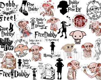 Dobby Svg Bundle Clipart - Free Dobby, Free Elf - Svg Png Eps Dxf Pdf ...