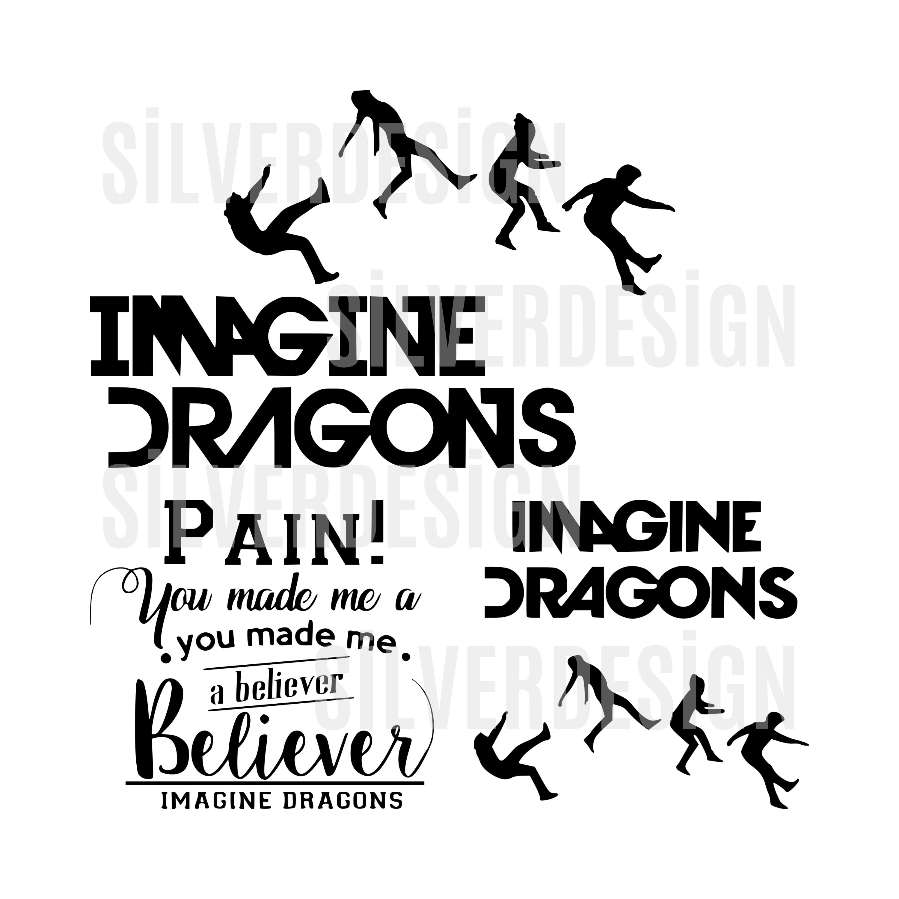 Imagine Dragons SVG Bundle Clipart Png Pdf Svg Dxf Eps Cut - Etsy