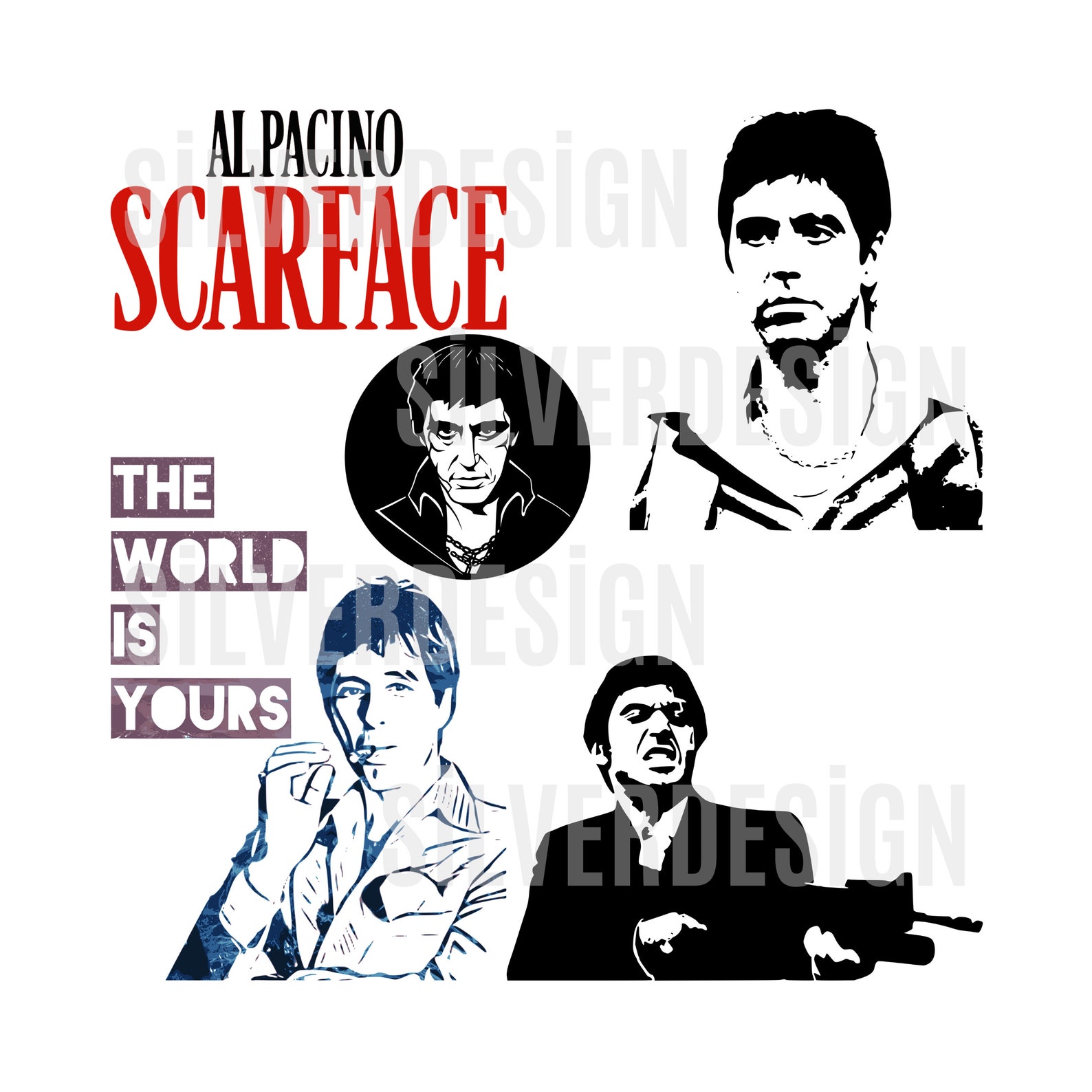 Scarface Svg Bundle Tony Montana Svg Scarface Png Digital - Etsy Australia