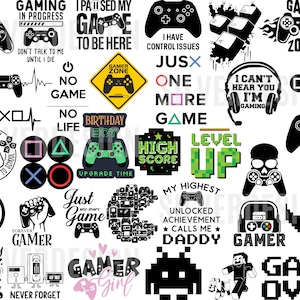 Gamer SVG Bundle - Gaming - Game Controller - Svg Png Dxf Eps Pdf ...