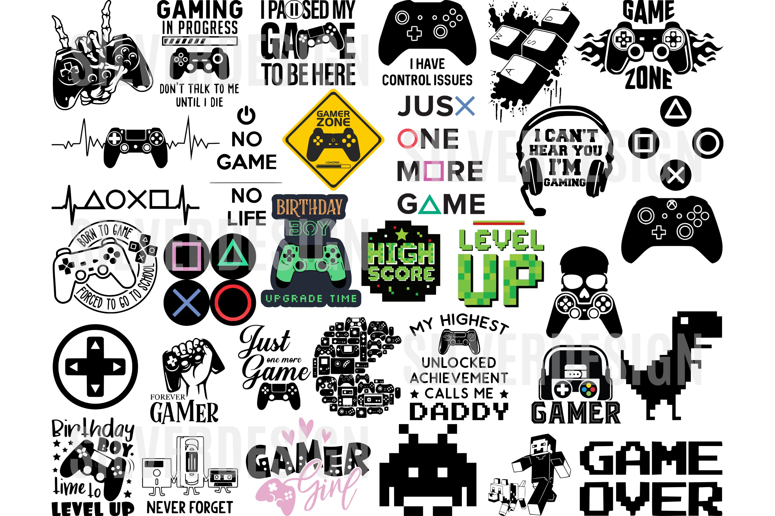 Gamer SVG Bundle Gaming Game Controller Svg Png Dxf Eps - Etsy