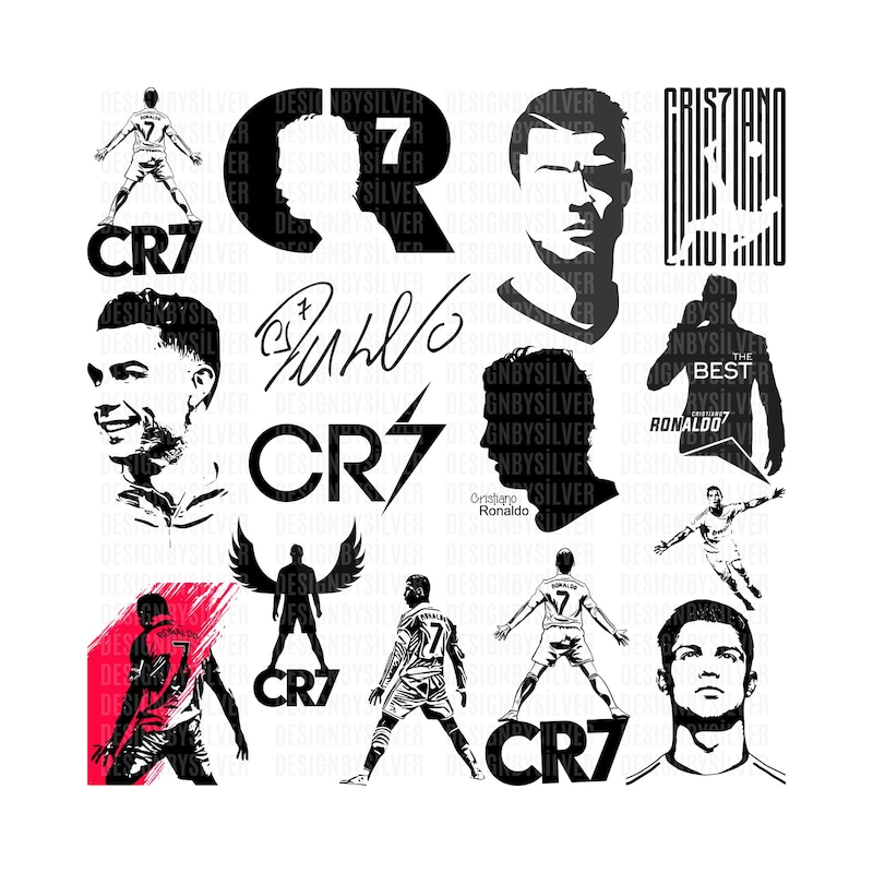 Cristiano Ronaldo Silhouette - Etsy