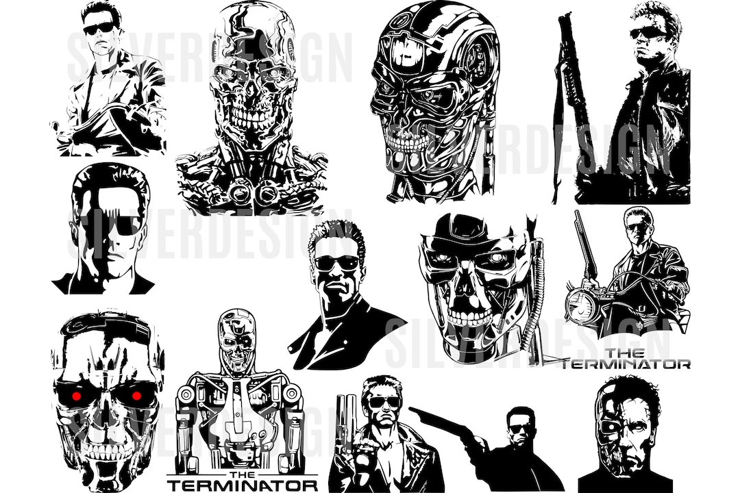 Terminator SVG Cut File Bundle, Cricut, Scifi Svg, Skynet, Printable ...