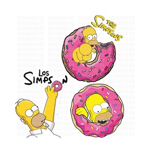Simpsons Donut SVG Bundle Clipart, Svg File for Cricut, Digital ...
