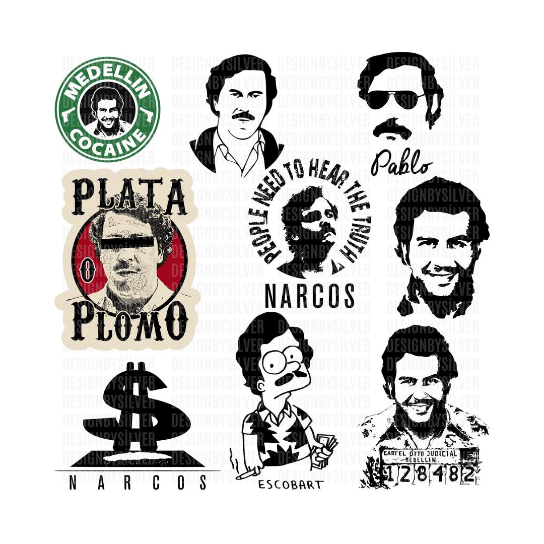 Pablo Escobar Premium SVG Bundle, Narcos Cut Files for Cricut, Instant ...