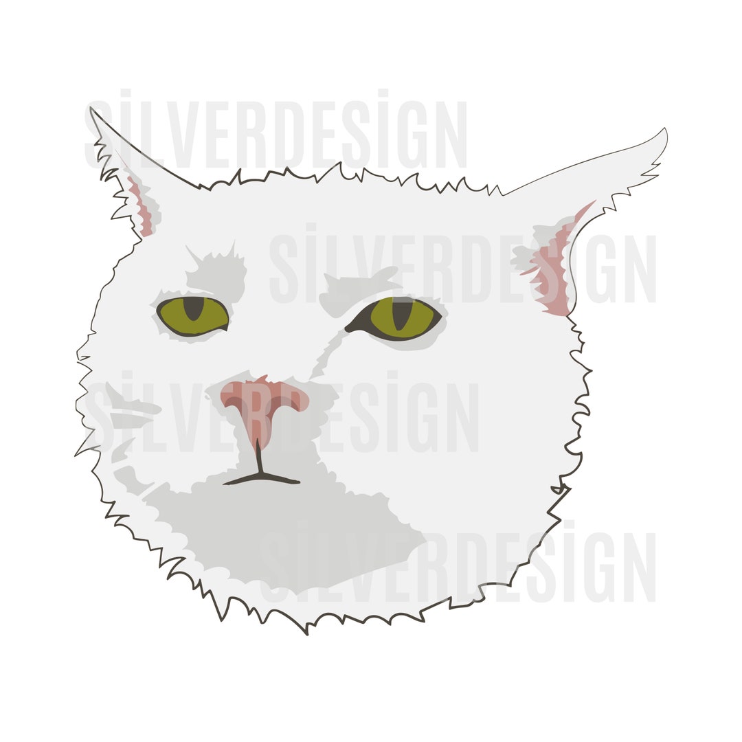 Serious Cat Svg, Memes Svg, Cut File for Cricut, Funny Memes, Cat Svg ...