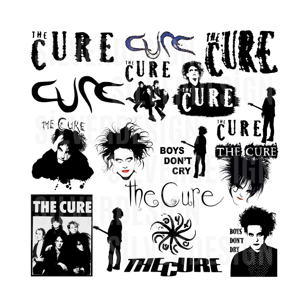 The Cure Svg Clipart Bundle, Rock Bands Svg, Music Svg, Robert Smith ...