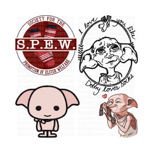 Dobby SVG Bundle - Free Elf - Svg Png Dxf Eps Pdf - Digital Downloads ...