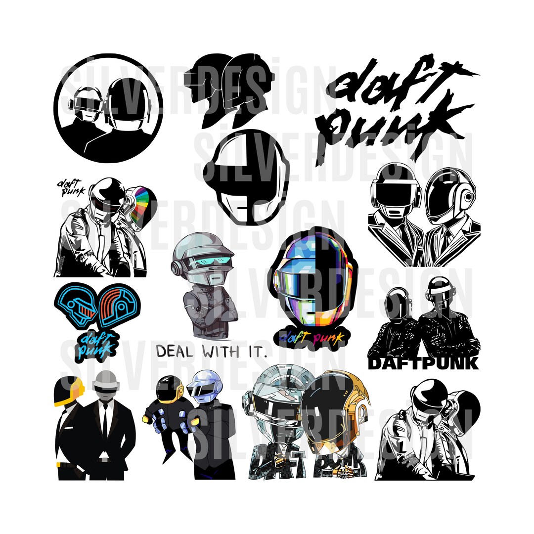 Daft Punk Svg Png Clipart Bundle Svg Cut File for Cricut - Etsy
