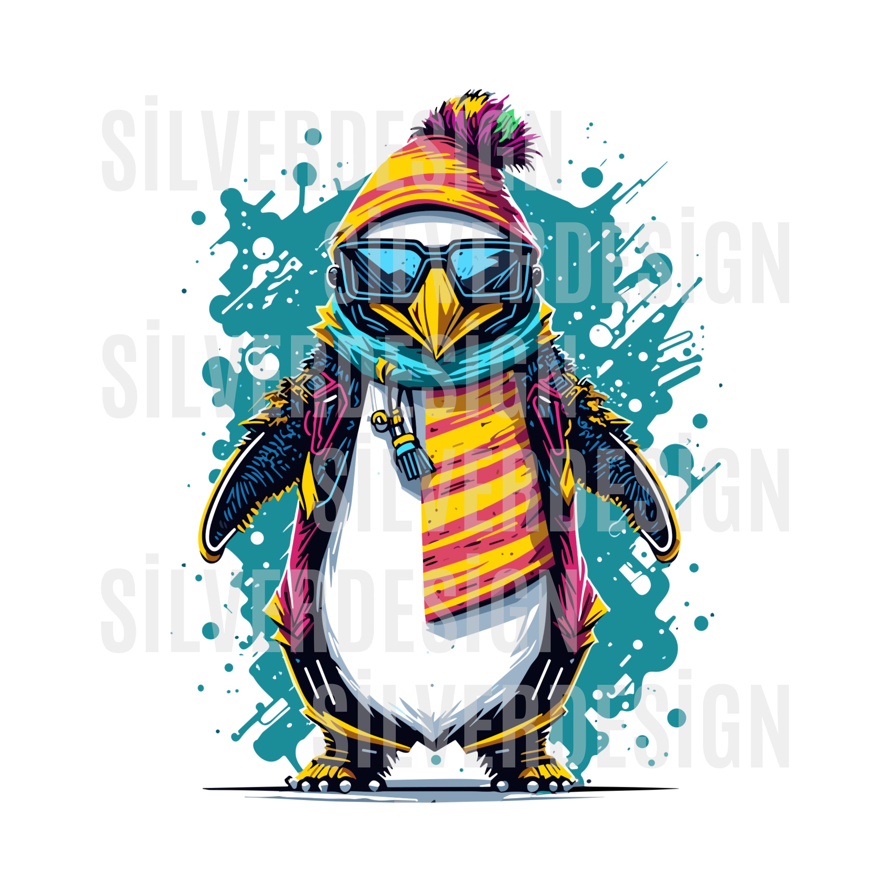Penguin SVG PNG Clipart Penguin Artwork Cut File for Cricut - Etsy