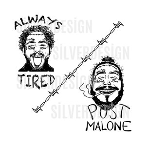 Post Malone SVG Bundle Cricut, Cut File, Rap Star, Digital Files ...