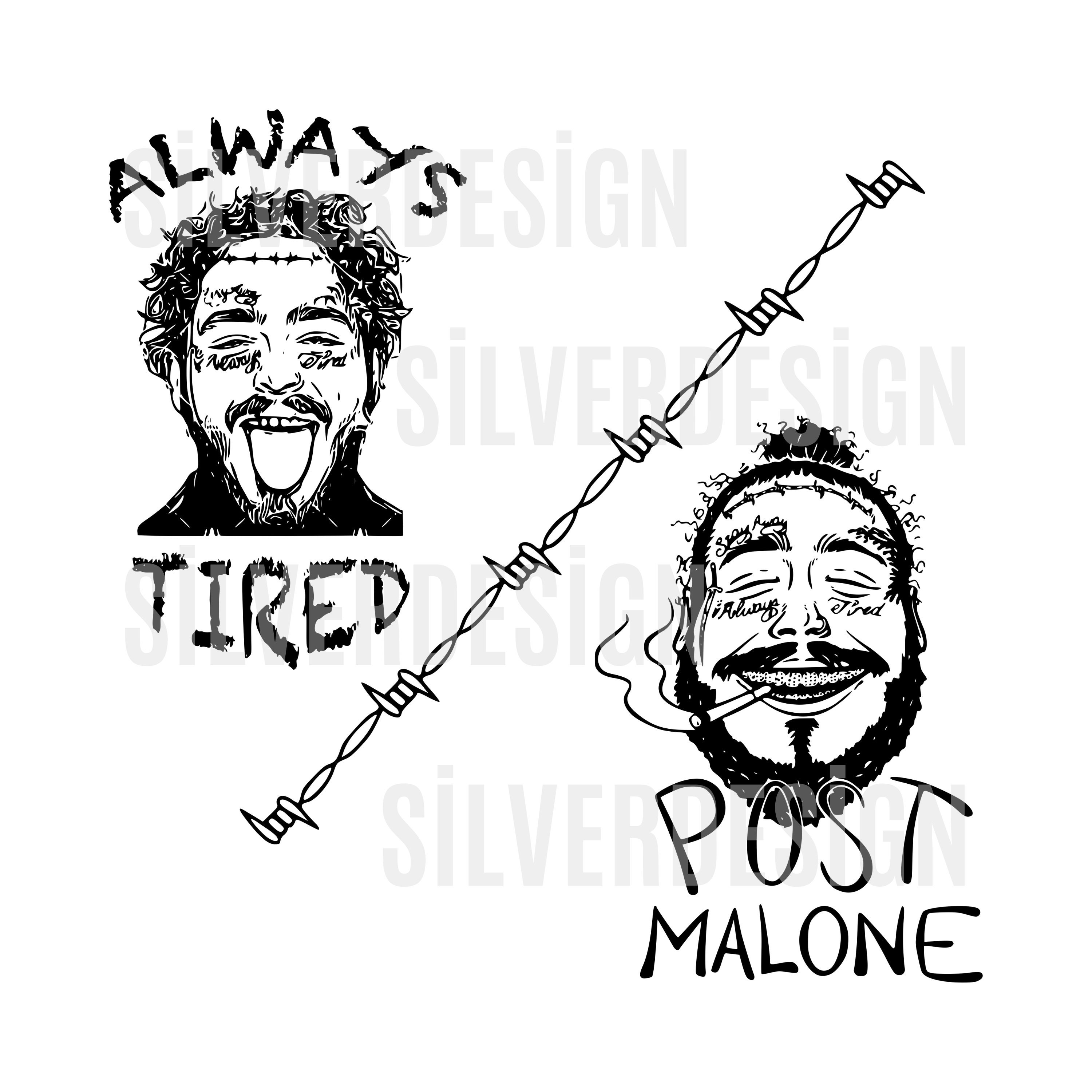 Post Malone SVG Bundle Cricut Cut File Rap Star Digital - Etsy Canada