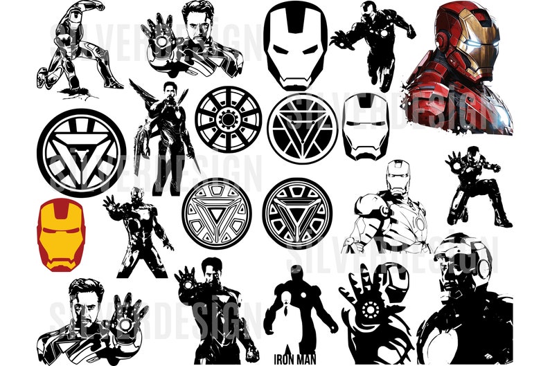 Iron Man SVG Bundle Avengers Perfect Cut File for Cricut - Etsy