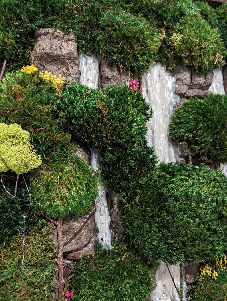Waterfall Moss Wall Art CUSTOM ORDER - Etsy