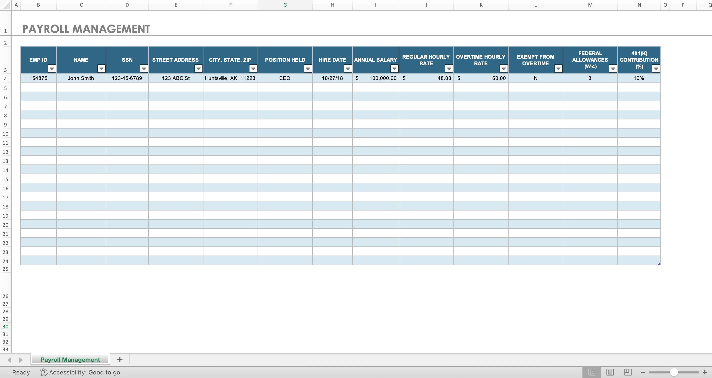 Advanced Payroll Calculation Templates - Etsy
