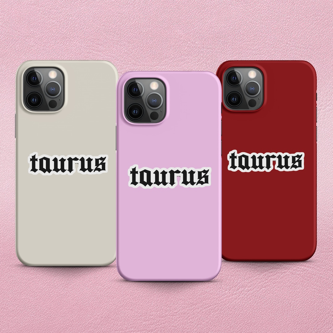 Pink Red Beige Taurus Solid Colour Phone Case for Apple iPhone - Etsy