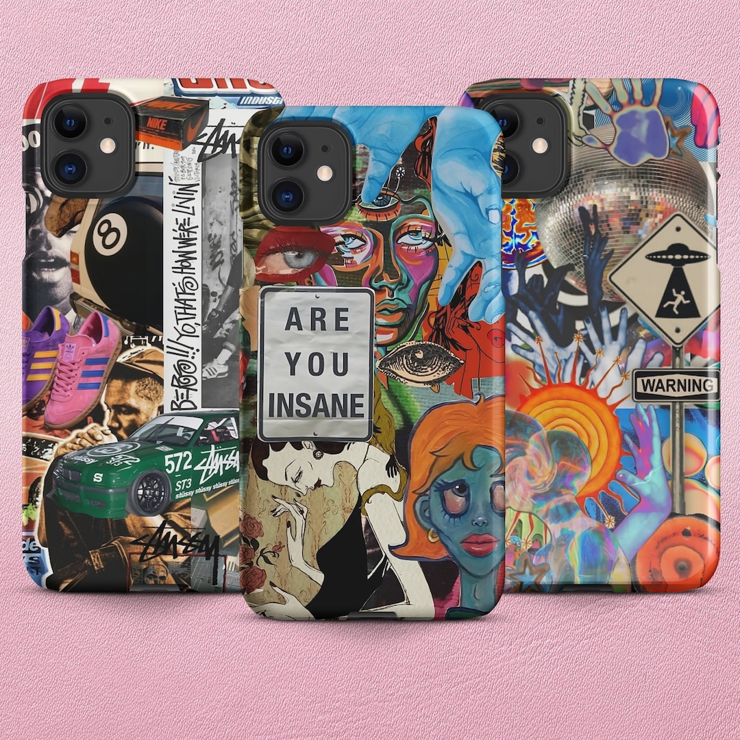Retro Vintage Aesthetic Abstract Collage Trendy Vintage Phone Cases for ...