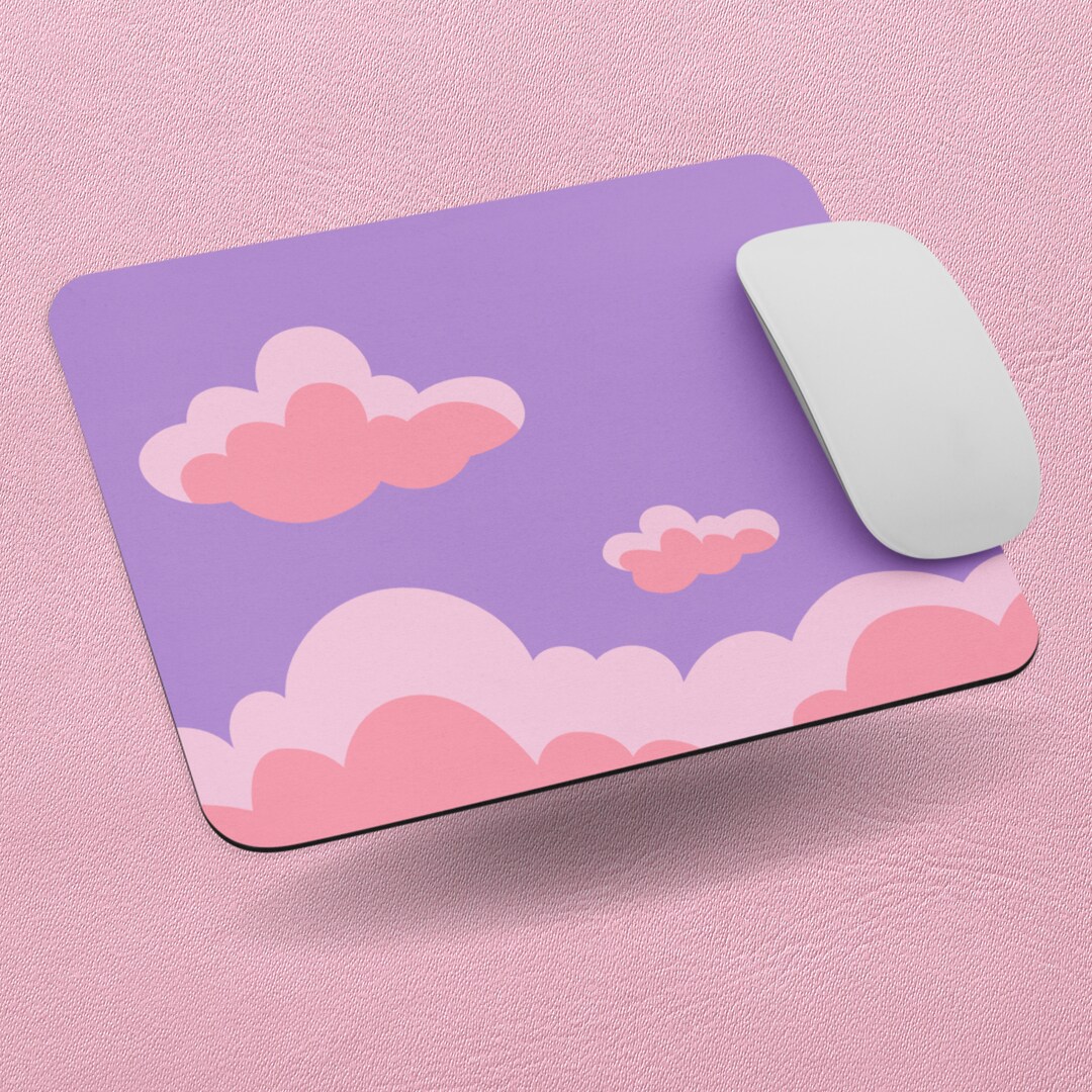 Purple Girly Sky Mousepad Custommade Mousepads for PC Computer Laptop ...