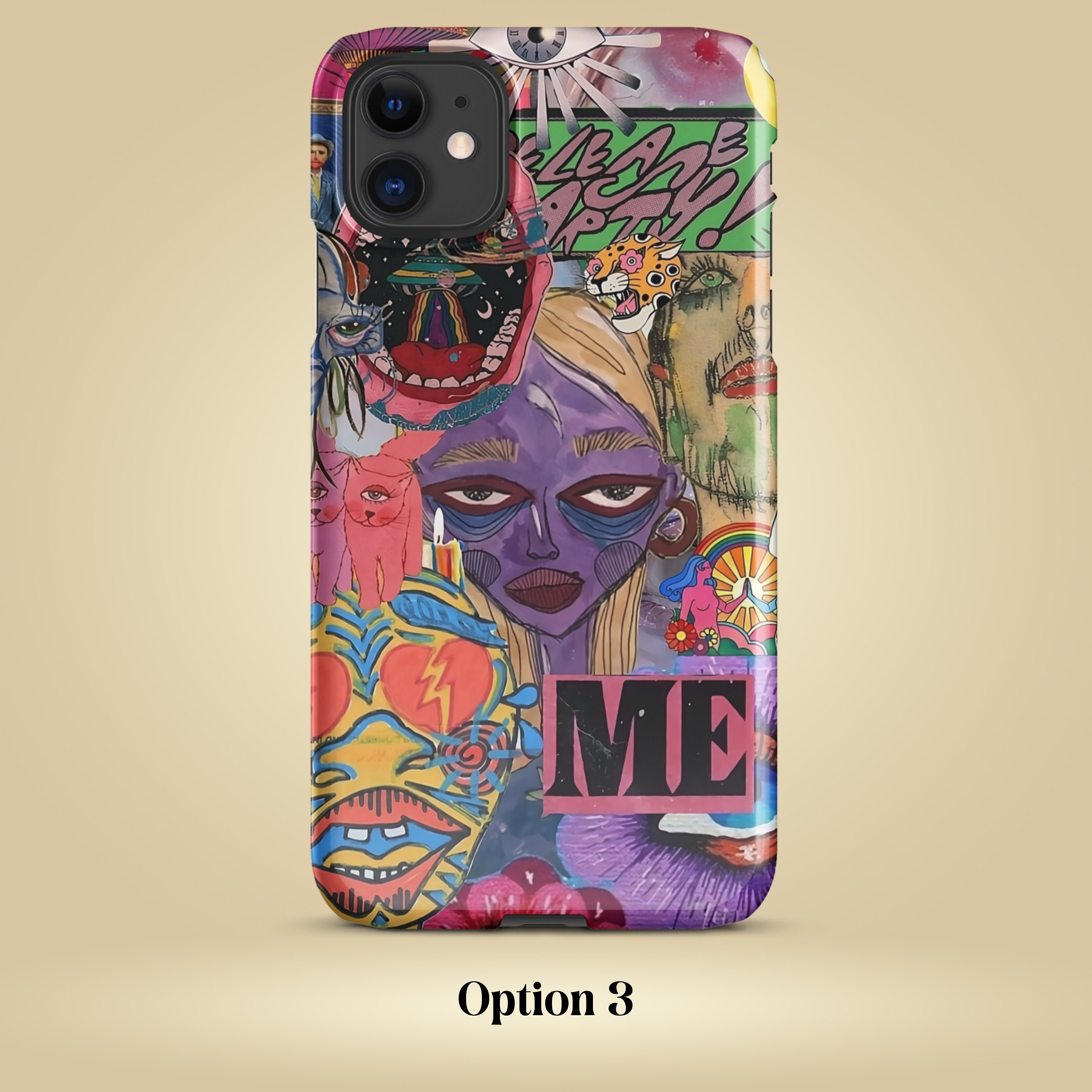 Sad Hyperpop Art Spiritual Collage iPhone Cases for Apple and Samsung ...