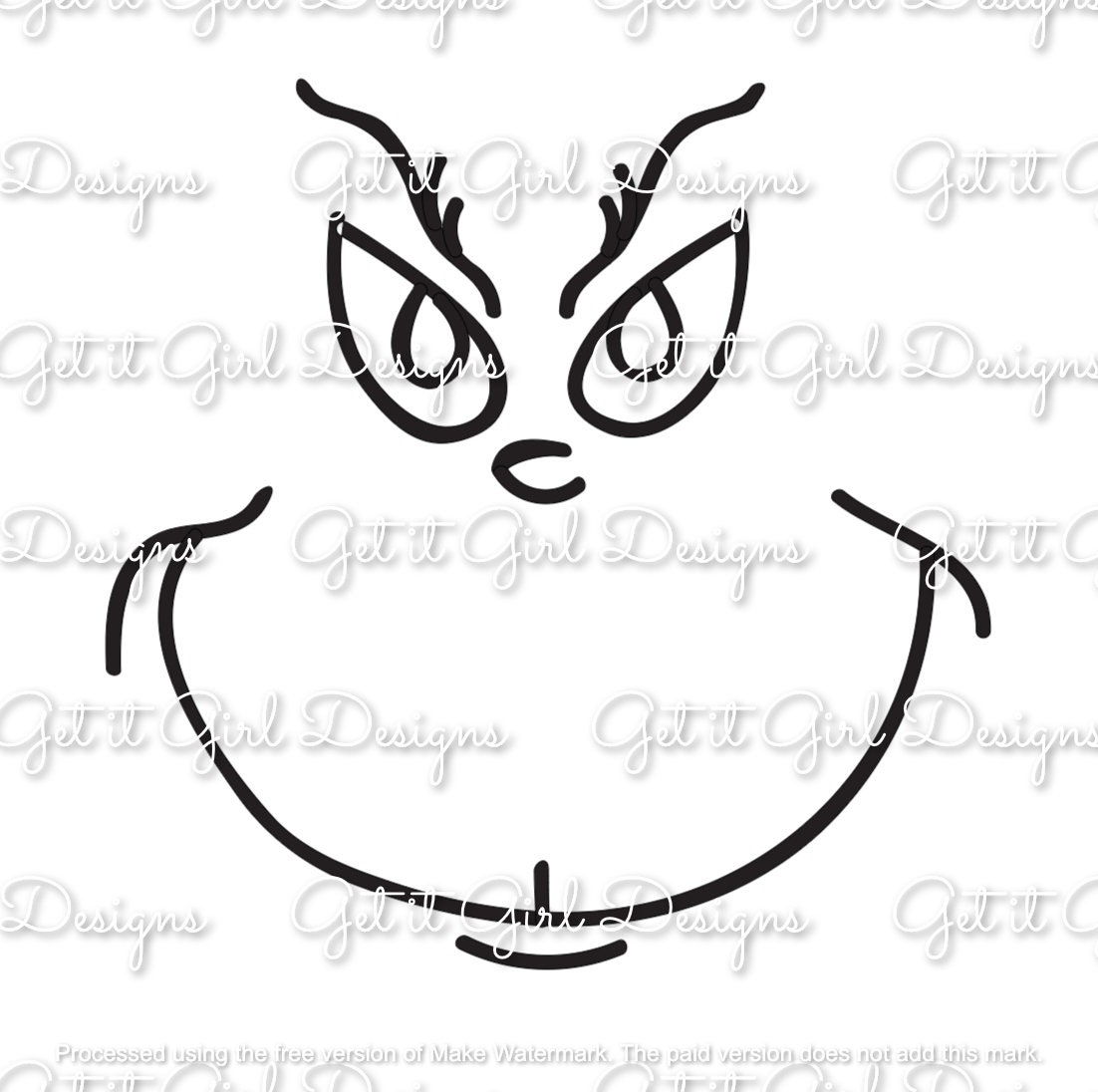 Grinch's Face - Etsy