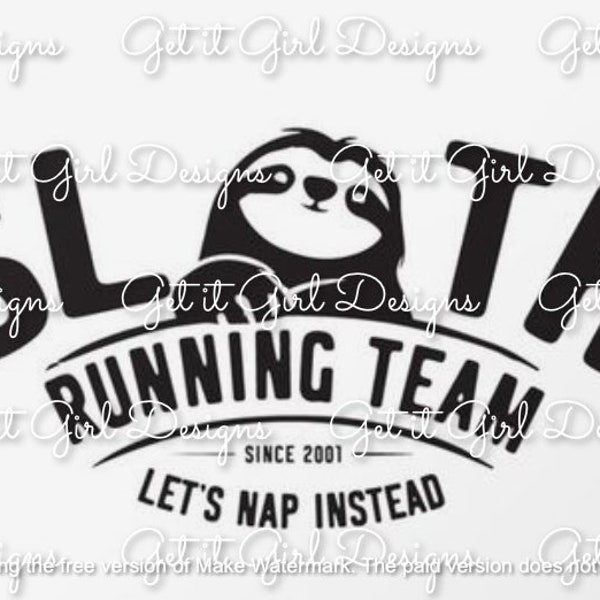 Sloth Running Team - Etsy