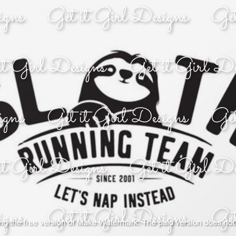 Sloth Running Team - Etsy