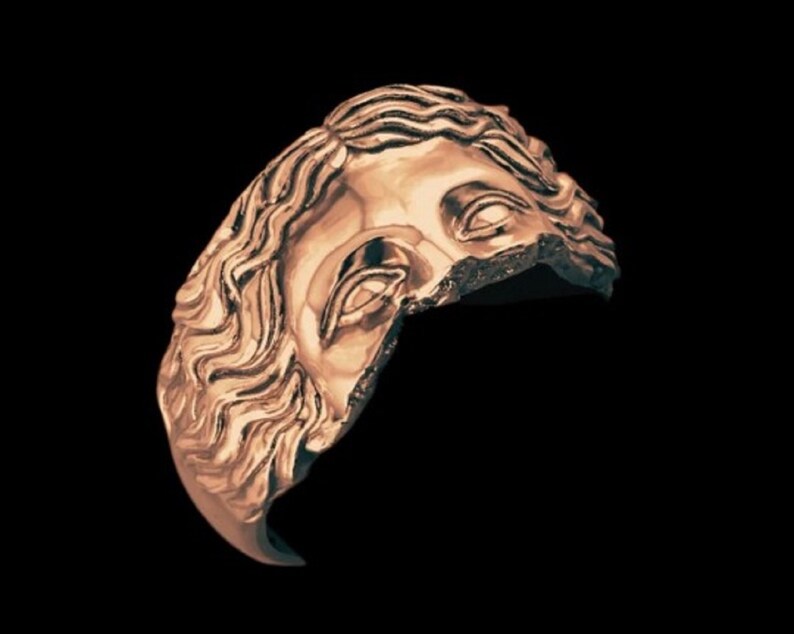 18K Gold Plated Venus De Milo Ring, Greek Mythology Symbolism Men's ...