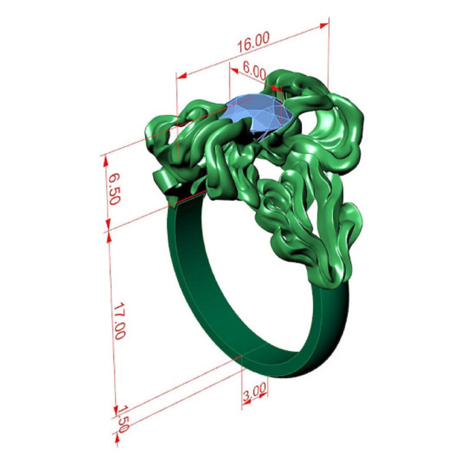 Flame Silver Ring, Fire Design Gift Ring, Handmade Fire Christmas Gift ...