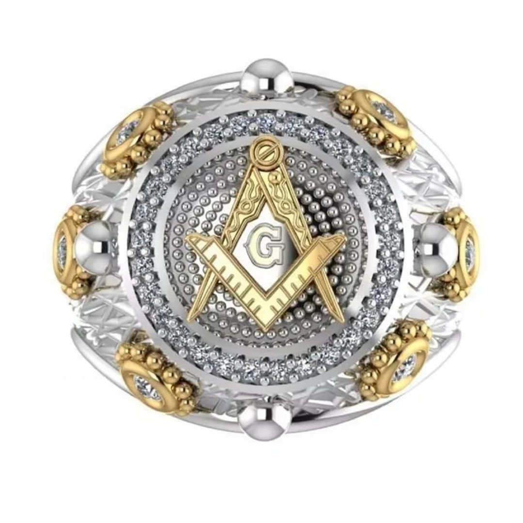 Masonic Ring, Freemason Ring, Masonic Jewelry, Masonic Lodge Ring ...