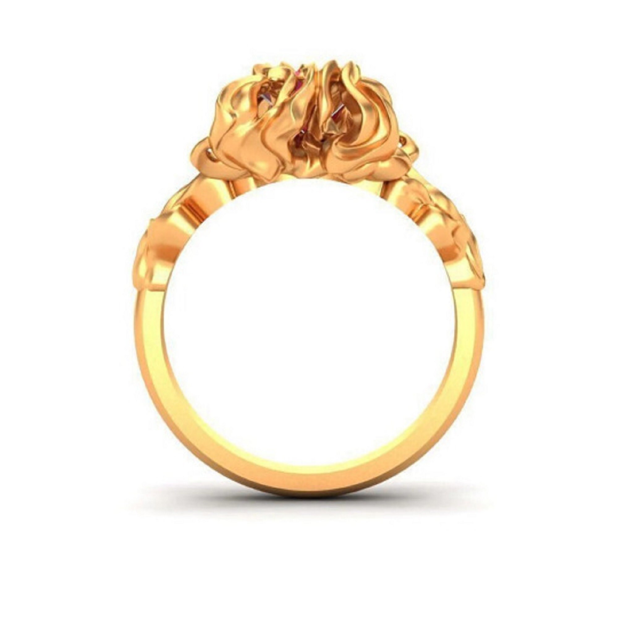 Flame Silver Ring, Fire Design Gift Ring, Handmade Fire Christmas Gift ...