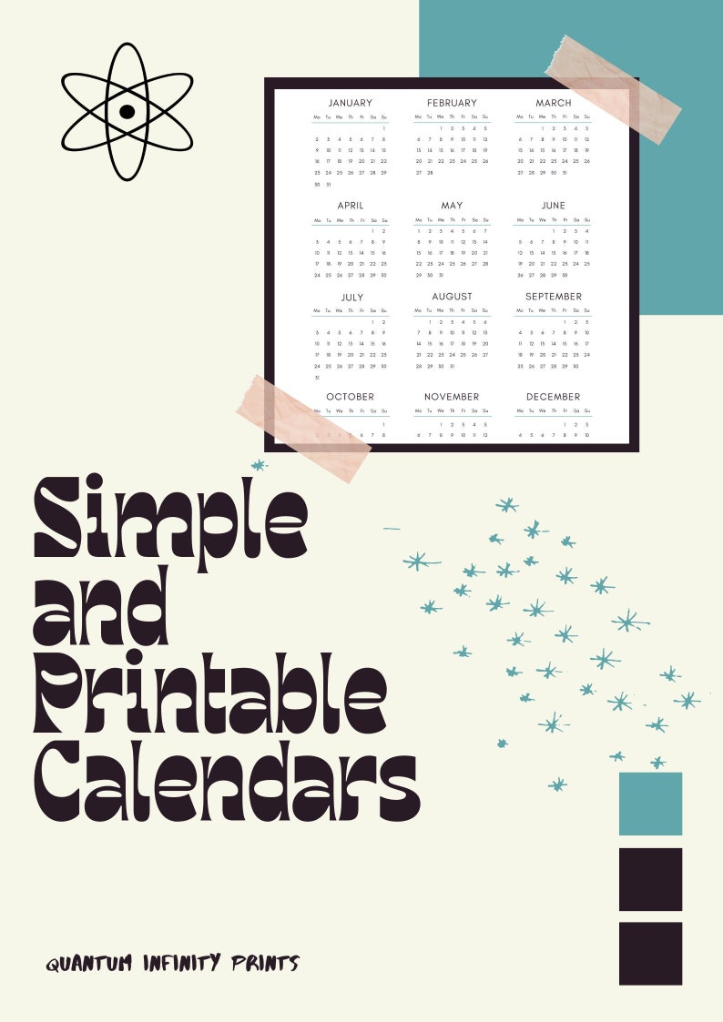 2023 Calendar Printable Science Calendar Classroom Calendar - Etsy