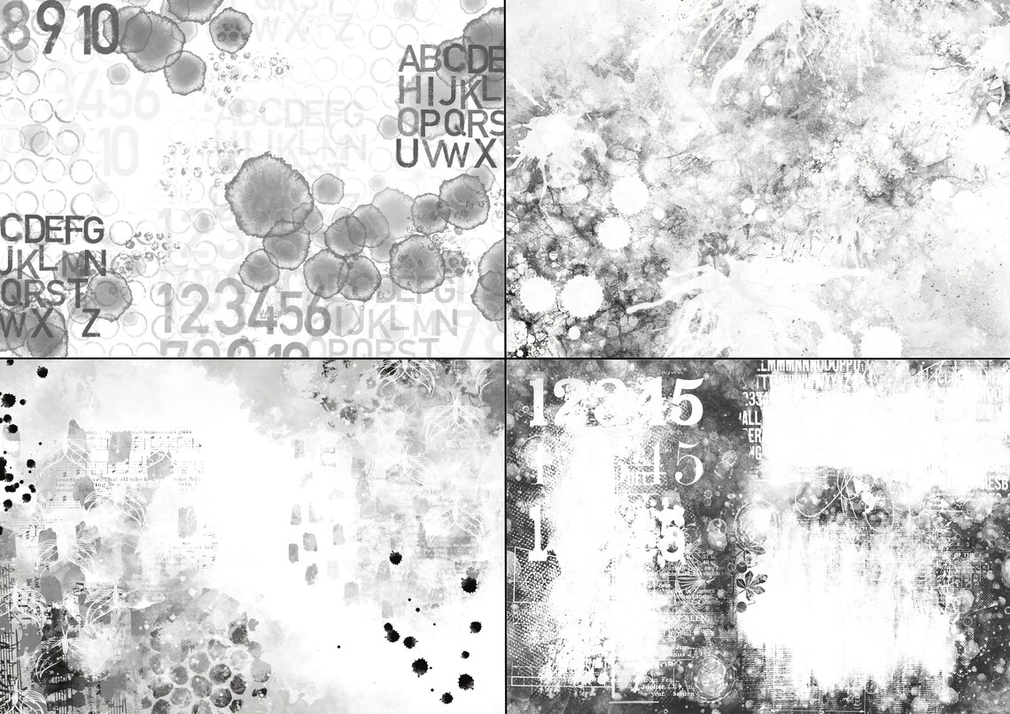 INK SAVING BACKGROUNDS - Printable, Digital Papers, Junk Journal ...