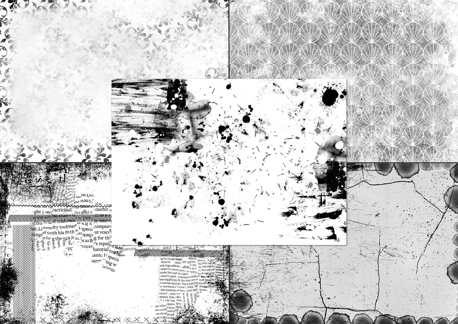 INK SAVING BACKGROUNDS 2 - Printable, Digital Paper, Collages, Junk ...