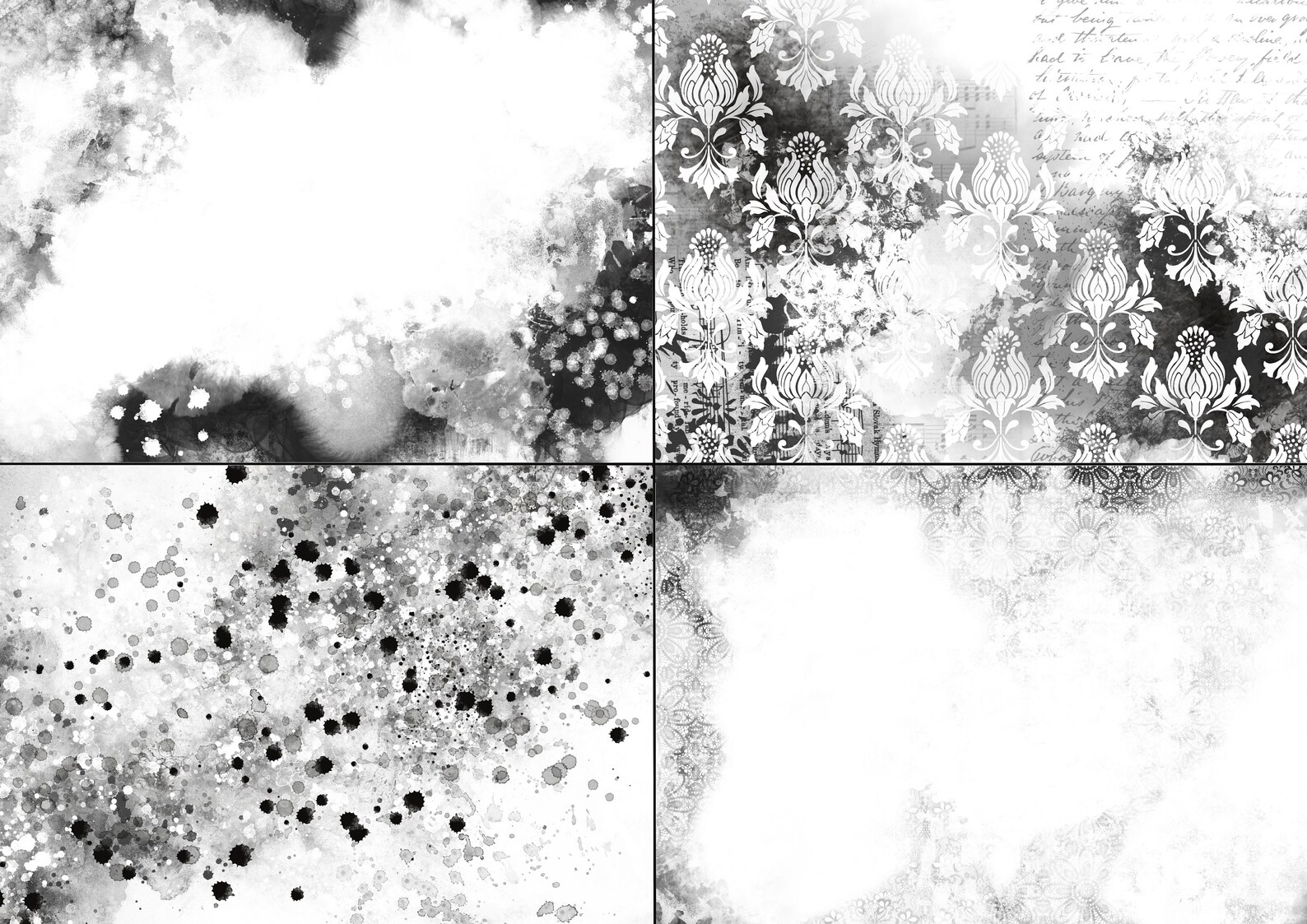 INK SAVING BACKGROUNDS - Printable, Digital Papers, Junk Journal ...