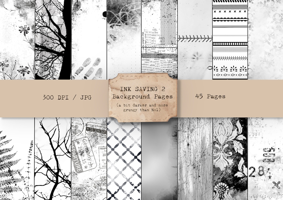 INK SAVING BACKGROUNDS 2 Printable, Digital Paper, Collages, Junk ...