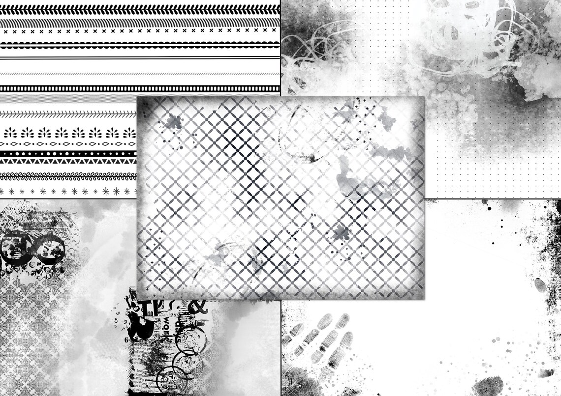 INK SAVING BACKGROUNDS 2 - Printable, Digital Paper, Collages, Junk ...