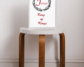 Jesus Christ King of Kings Printable Wall Art - Etsy
