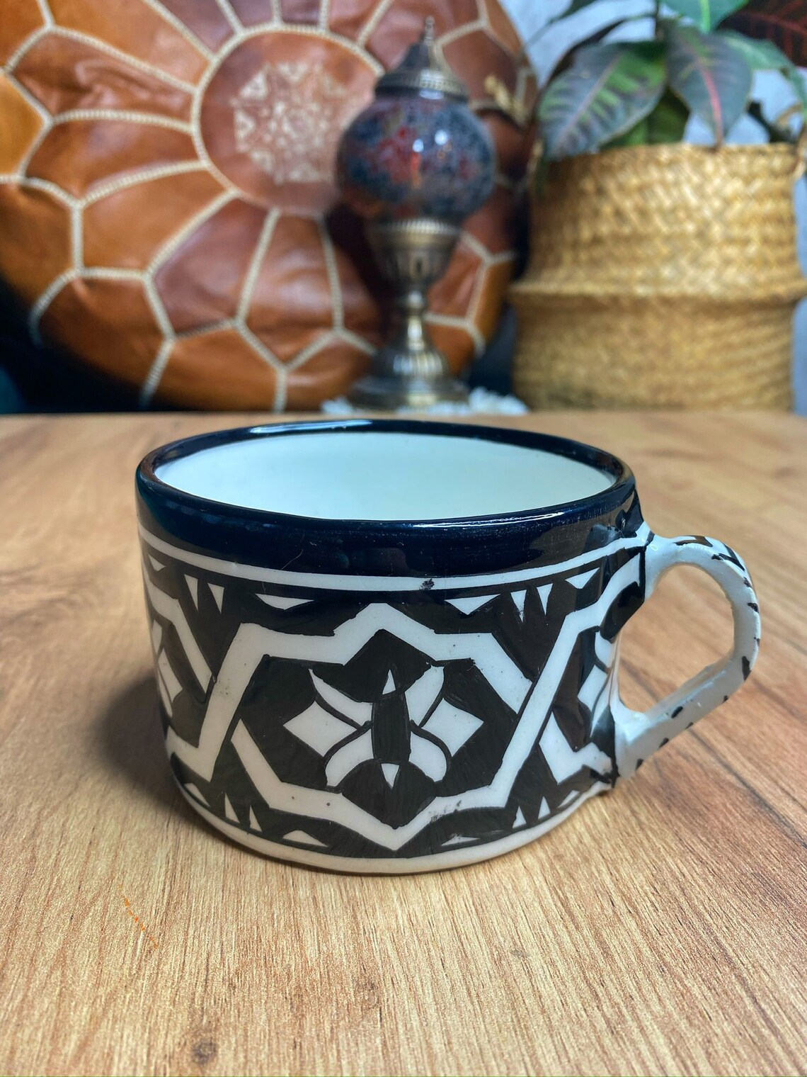 Moroccan Handmade Coffee Mug - A Blend of Artistry and Elegance | 600ml ...