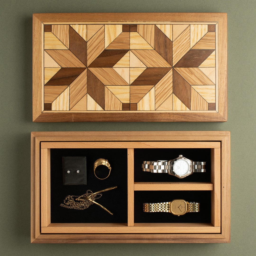 Heirloom Box, Handcrafted of Solid Walnut With X Squared Marquetry ...
