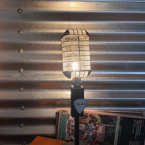 Microphone Lamp - Etsy