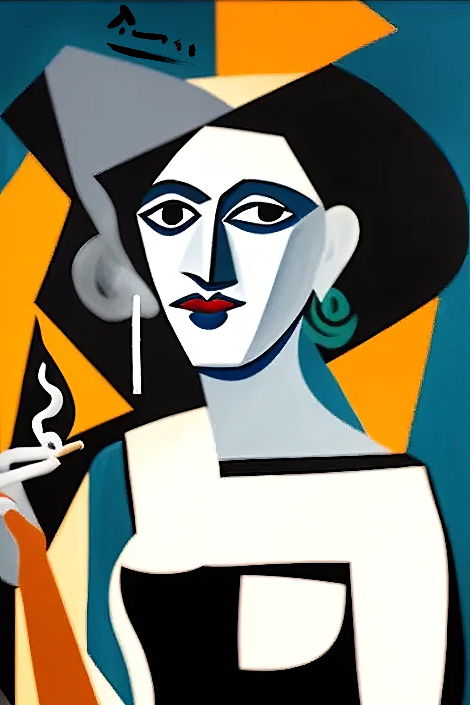 Historical Portrait Picasso Era Portrait Painting on Canvas, DORA MAAR ...