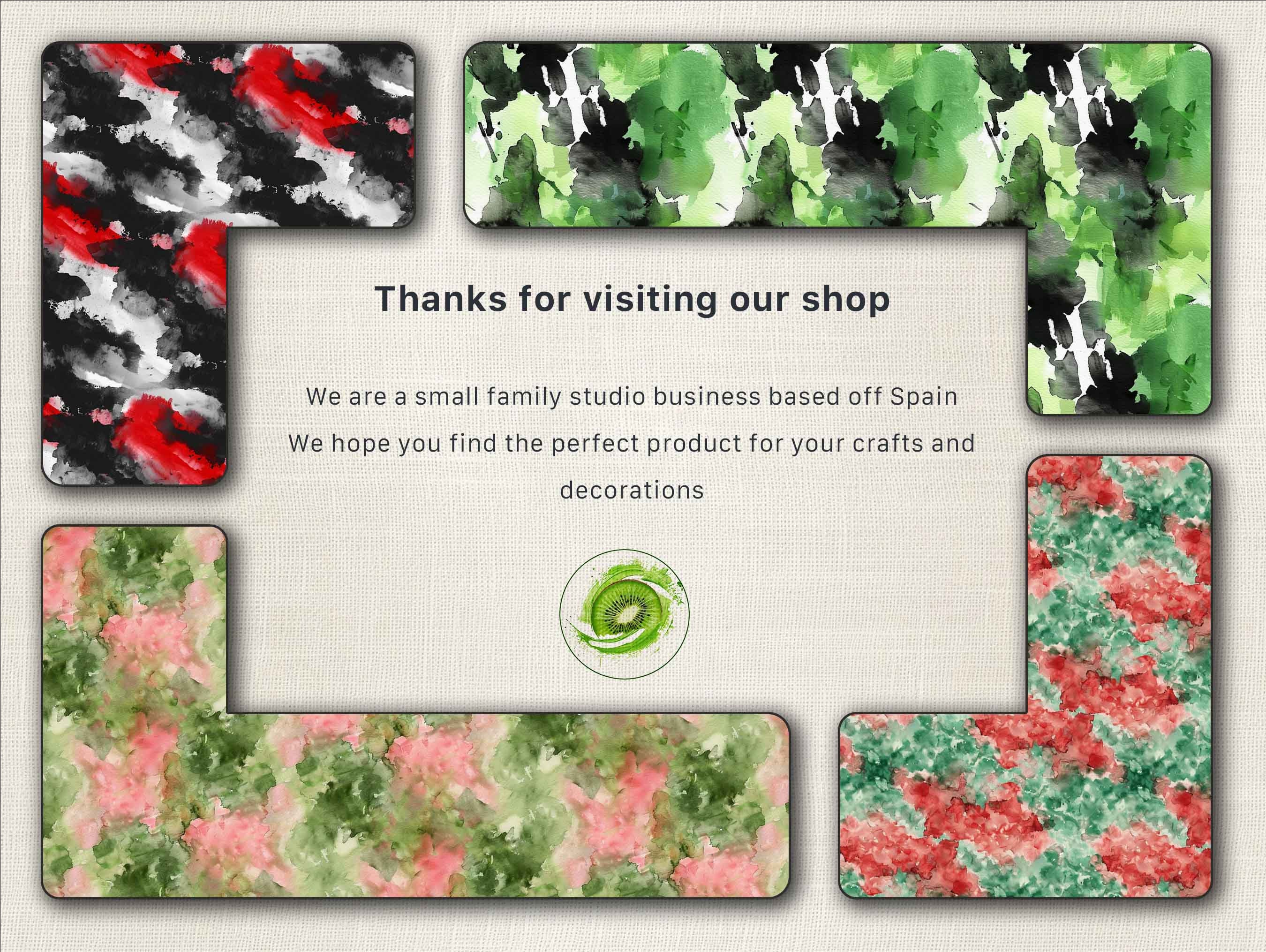 Watercolor Splashes Digital Papers SET 1 - Seamless Patterns Digital ...