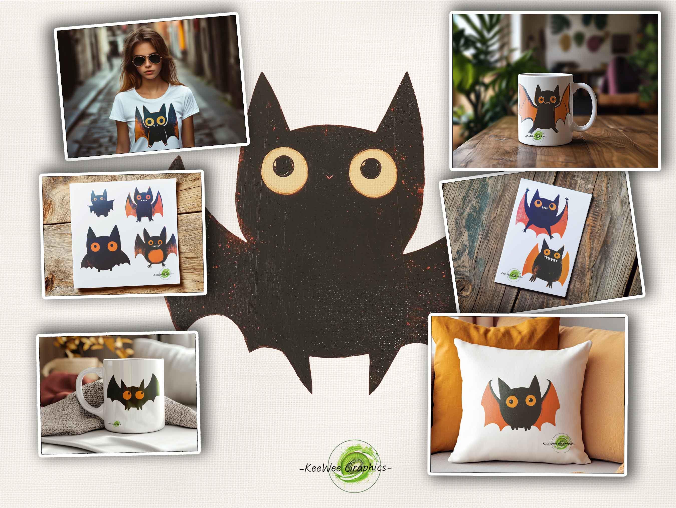 16 Halloween Silly Bats Clipart Set | Cute and Spooky Digital Download ...
