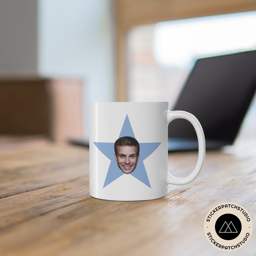 The Office Star Mug, the Office Face Mug, Custom Photo Mug, Star Mug ...
