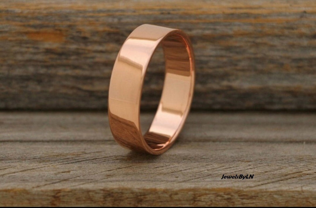 Pure Copper Band Ring, Handmade Copper Ring, Women Copper Ring ...