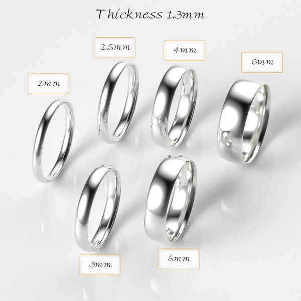 Silver Ring Band 2.5mm - Etsy UK